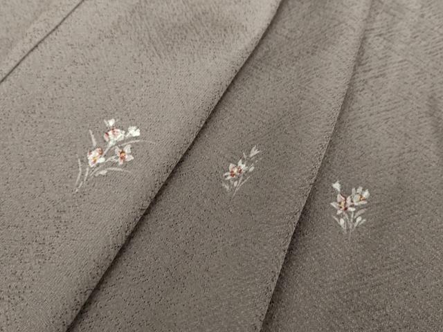 平和屋着物●上質な小紋　草花文　正絹　逸品　DAAU5029ps