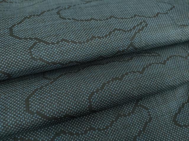 平和屋着物●本場大島紬　7マルキ　雲重ね　正絹　逸品　DAAU5079ps