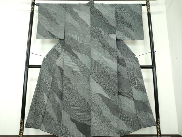 袋帯 ポリエステル 袷用 日本製 小杉織物 袋帯 全通柄 破れ菱 仕立て