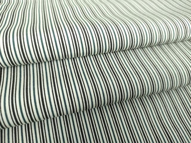 平和屋着物●上質な小紋　縞　正絹　逸品　DAAU5099ps