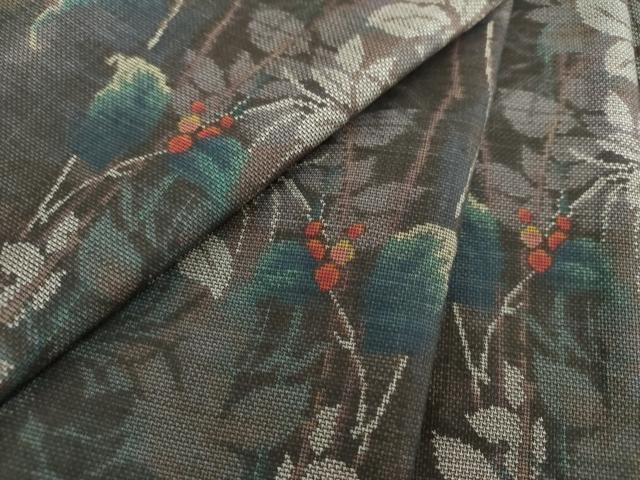 平和屋着物●本場大島紬　9マルキ　花間道　正絹　逸品　DAAU5113ps