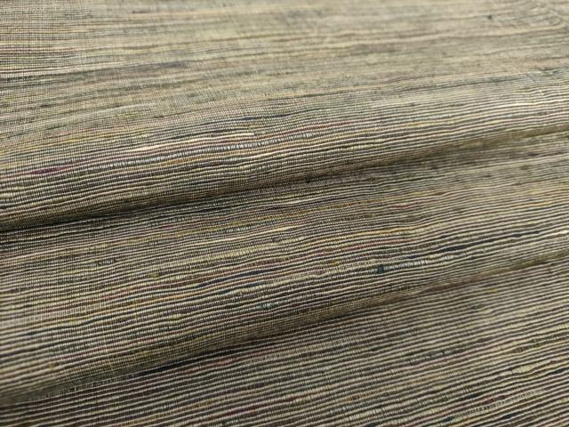 平和屋着物●男性　紬　横縞　正絹　逸品　未使用　DAAU5134ps