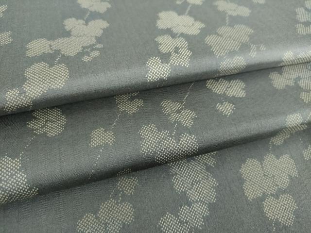 平和屋着物●本場縞大島紬　蔦の葉文　正絹　逸品　DAAU5193ps