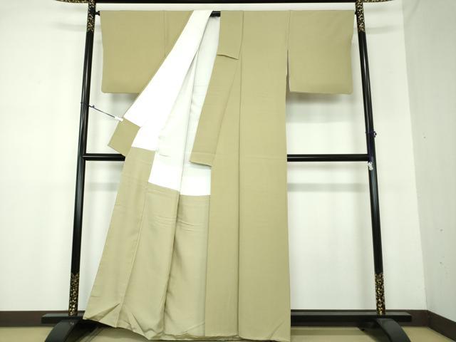 平和屋着物○上質な色無地 若芽色 正絹 逸品 DAAU5207ps