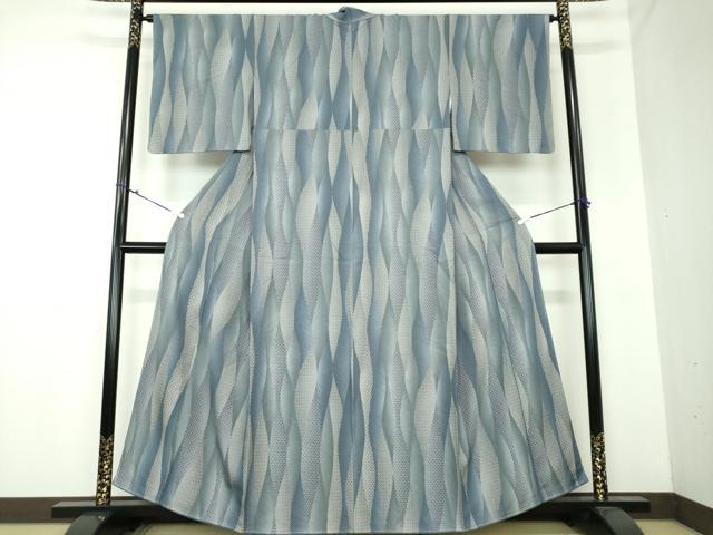 平和屋着物●本場染大島紬　立涌文　正絹　逸品　DAAU5243ps