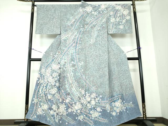 平和屋着物●訪問着　絞り　辻が花　暈し染め　正絹　逸品　未使用　DAAU5269ps