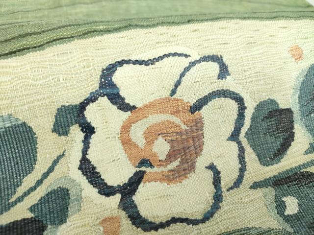 平和屋着物□スリーシーズン 春夏秋 太鼓柄袋帯 すくい織 蔦の