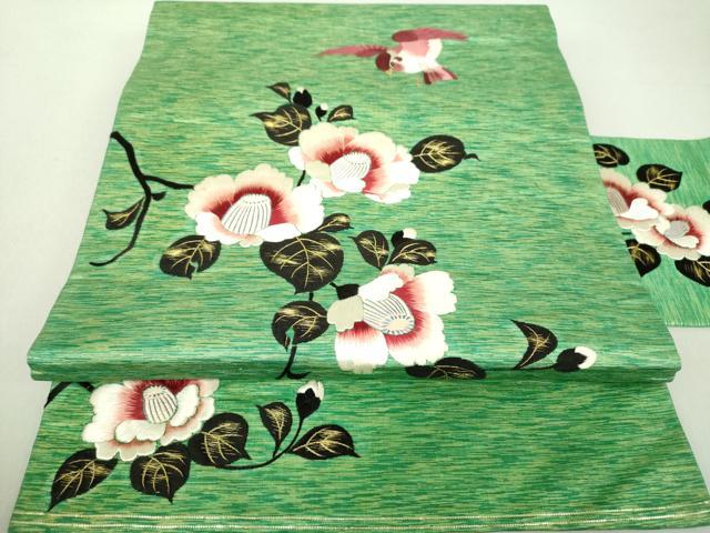 平和屋着物□極上 十日町 名門青柳謹製 赤城紬 草木染 訪問着 絞り