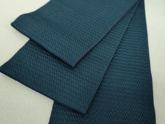 平和屋着物●男性　本場筑前博多織　角帯　横段文　正絹　逸品　DAAU5527ps