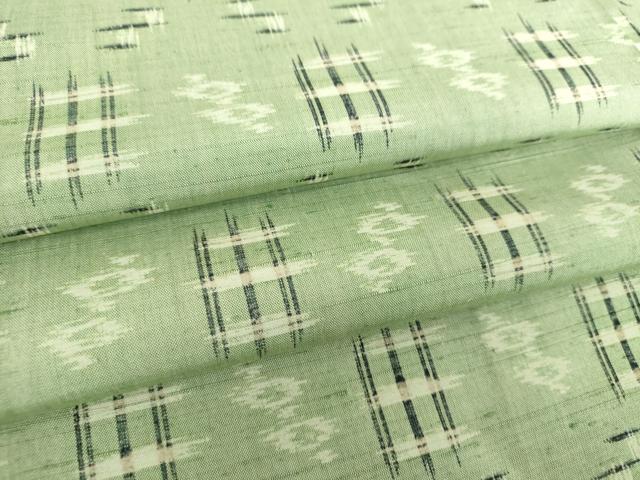 平和屋着物●上質な紬　琉球絣文様　正絹　逸品　DAAU5614ps