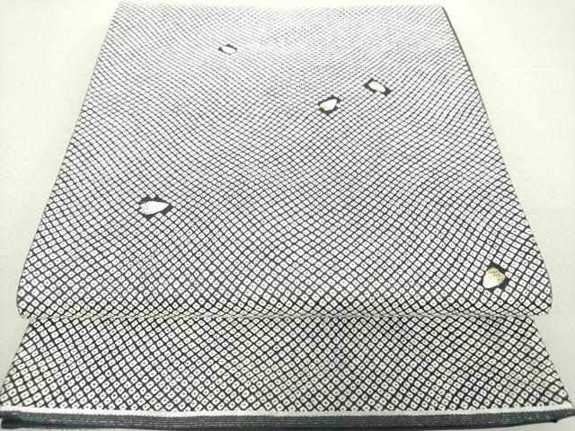 平和屋着物●六通柄袋帯　唐織　鹿の子舞桜　金銀糸　正絹　逸品　DAAU5728ps