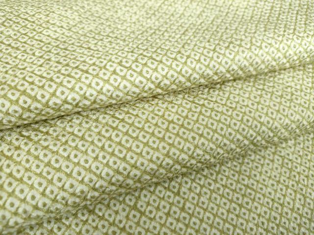 平和屋着物●大変加工の良い総絞り小紋　やまと誂製　正絹　逸品　DAAU5801ps