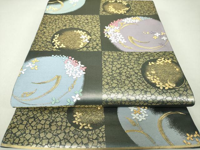 平和屋着物●六通柄袋帯　唐織　透花玉映　金糸　やまと誂製　正絹　逸品　DAAU5881ps