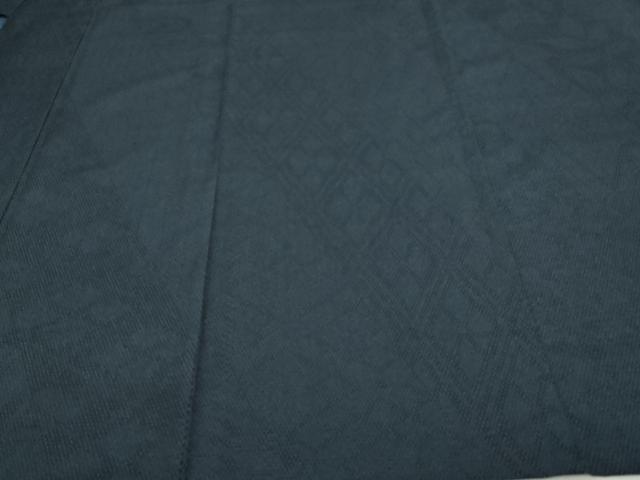 平和屋着物▽本塩沢　単衣　110亀甲　菱文　正絹　逸品　DAAU6371sf