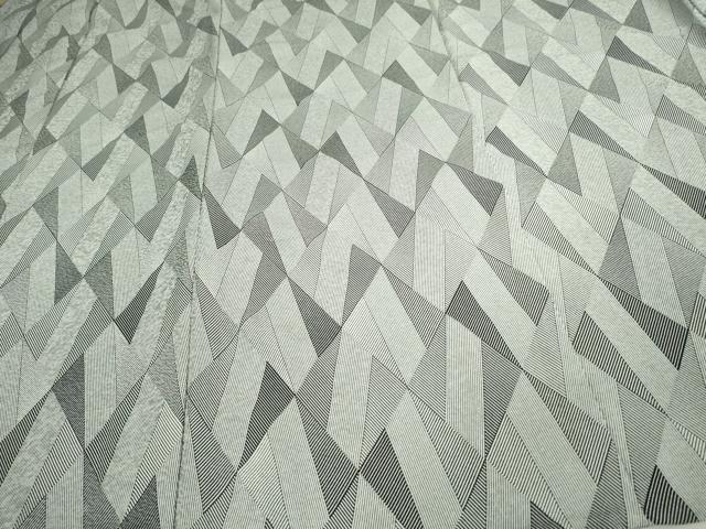 平和屋着物▽小紋　単衣　菱文　洗える着物　DAAU6434sf