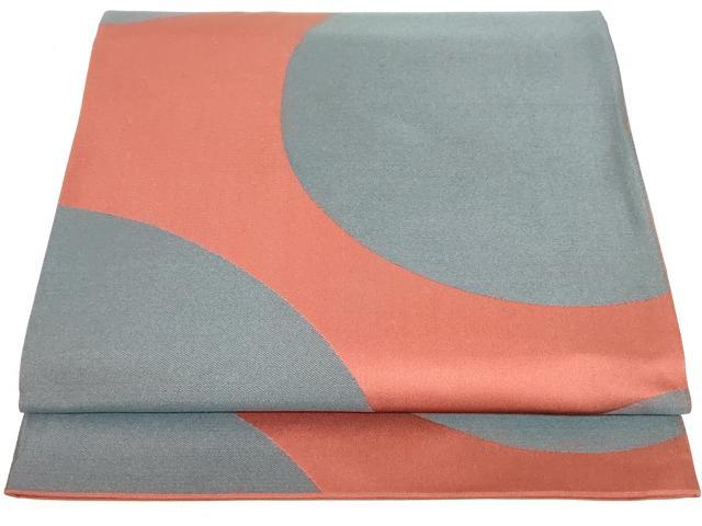 平和屋着物●世界的人形師　辻村寿三郎　ジュサブロー　六通柄袋帯　抽象文様　正絹　逸品　DAAU6569ob