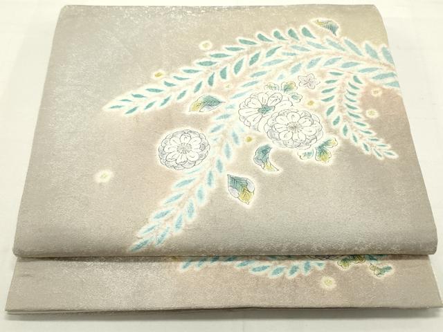 平和屋着物●太鼓柄袋帯　作家物　絞り　辻が花　金通し地　正絹　逸品　DAAU6824ob