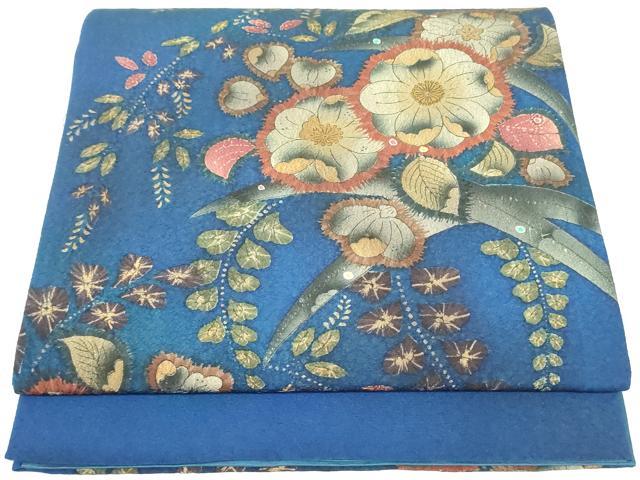 平和屋着物●六通柄袋帯　作家物　絞り　辻が花　正絹　逸品　DAAU6846ob