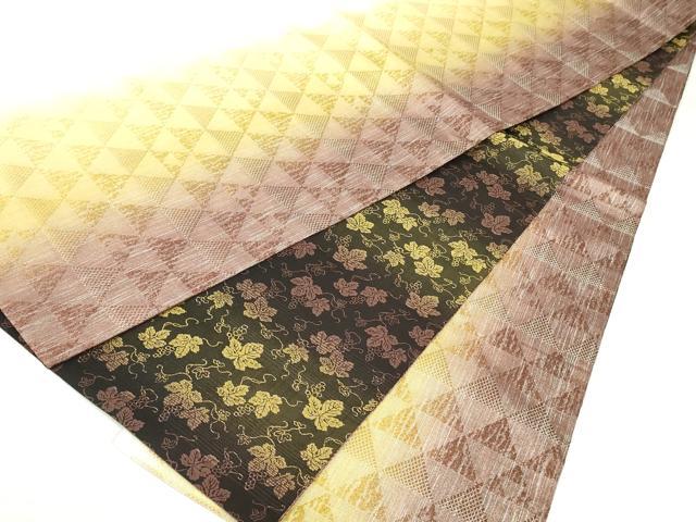 平和屋着物●両面　全通柄袋帯　鱗文　金銀糸　やまと誂製　正絹　逸品　未使用　DAAU6908ob