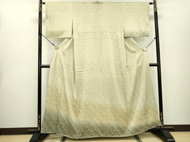 平和屋着物●訪問着　総絞り　松葉青海波　暈し染め　さが美扱い　正絹　逸品　DAAU9944fe