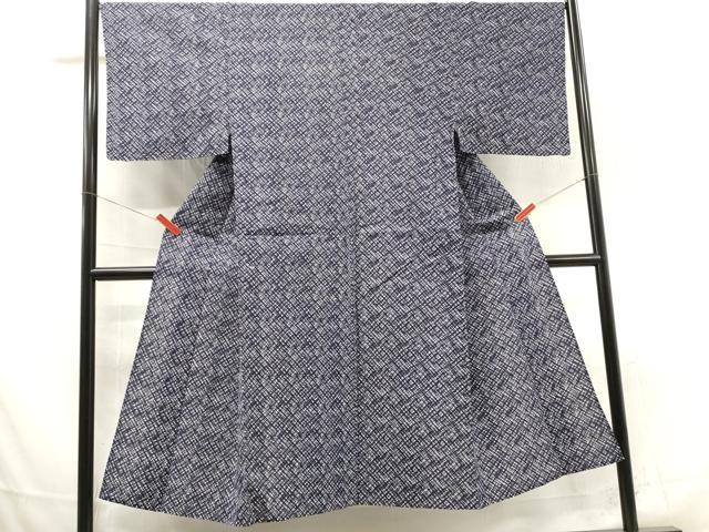 平和屋着物∴夏物　男性　浴衣　網目文　DAAV0134cd