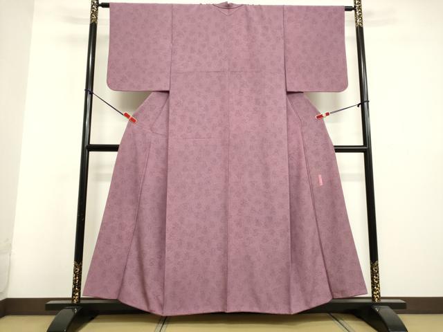 平和屋着物●重要無形文化財　人間国宝　中村勇二郎　江戸小紋　人物花唐草文　正絹　逸品　DAAV1056tw