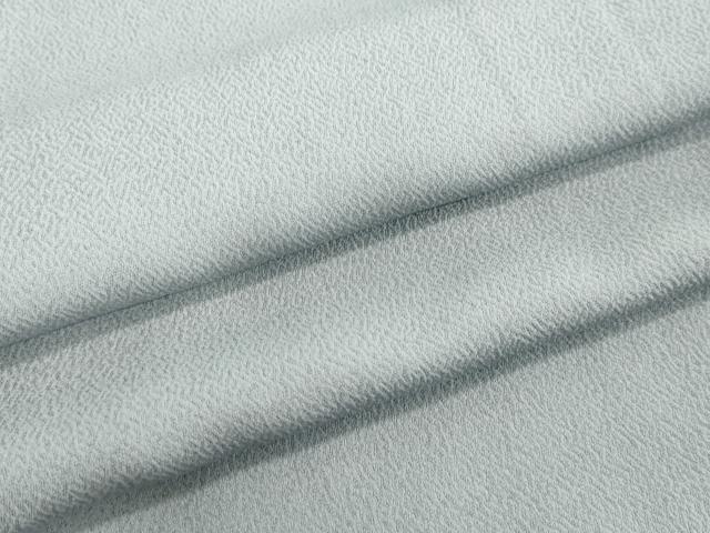 平和屋着物●東京手描友禅　安達雅一監修　色無地　スモークブルー色　正絹　逸品　DAAV1067tw