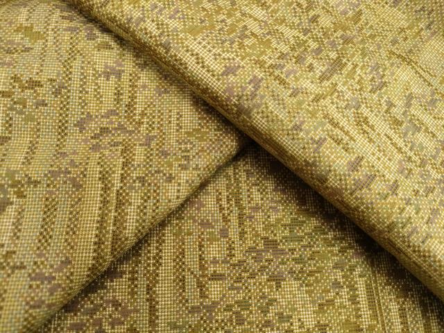 平和屋着物●本場大島紬　9マルキ　笹竹文　やまと誂製　正絹　逸品　未使用　DAAV1071tw