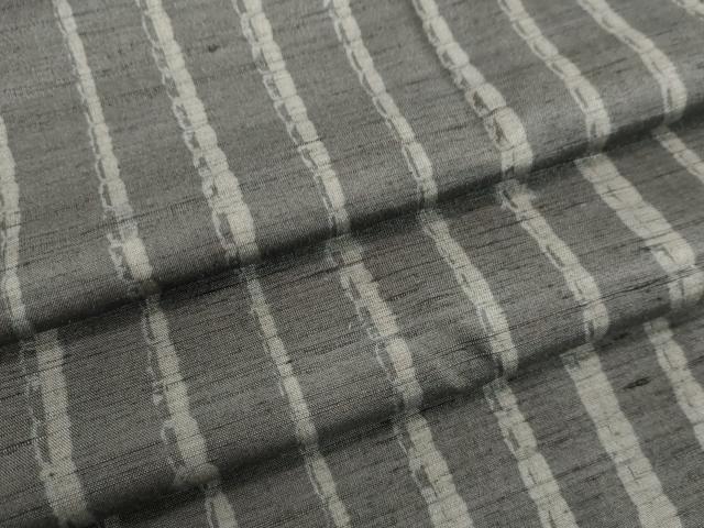 平和屋着物●上質な小紋　紬地　変わり間道　正絹　逸品　未使用　DAAV1103tw