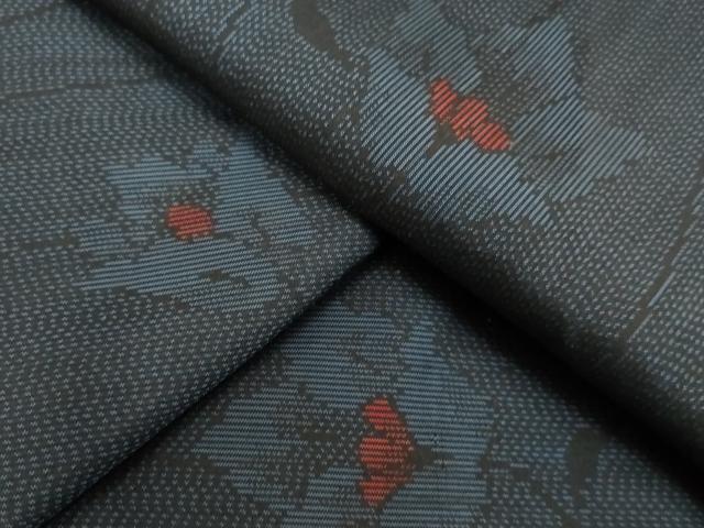 平和屋着物●本場大島紬　草花文　正絹　逸品　未使用　DAAV1105tw