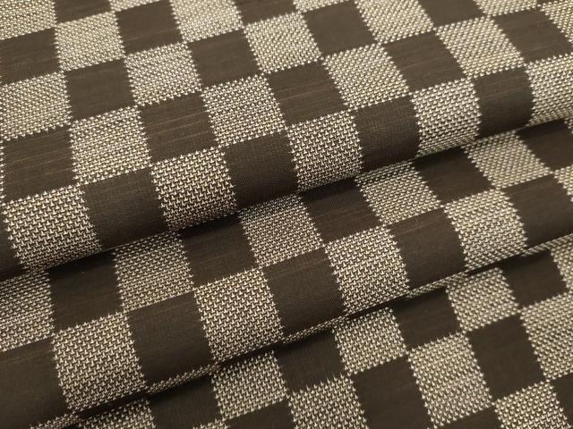 平和屋着物●本場大島紬　9マルキ　市松文様　正絹　逸品　DAAV1140tw