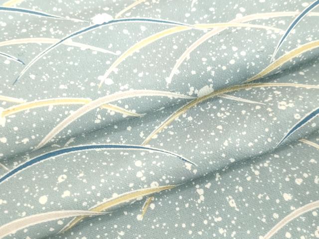 平和屋着物●上質な小紋　紬地　芝文　正絹　逸品　DAAV1151tw