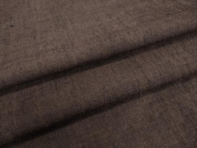 平和屋着物●男性　紬　黒鳶色　高島屋扱い　正絹　逸品　DAAV1199tw