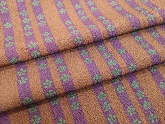 平和屋着物●世界的人形師　辻村寿三郎　ジュサブロー　小紋　花間道　正絹　逸品　DAAV1230tw