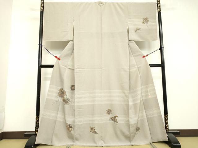 平和屋着物●伝統工芸師　服部光擴　訪問着　宝尽くし文　正絹　逸品　DAAV1237tw