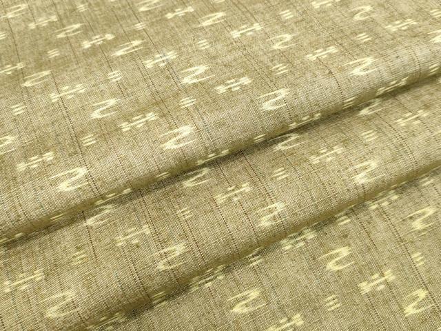 平和屋着物●上質な紬　絣文様　正絹　逸品　未使用　DAAV1329tw