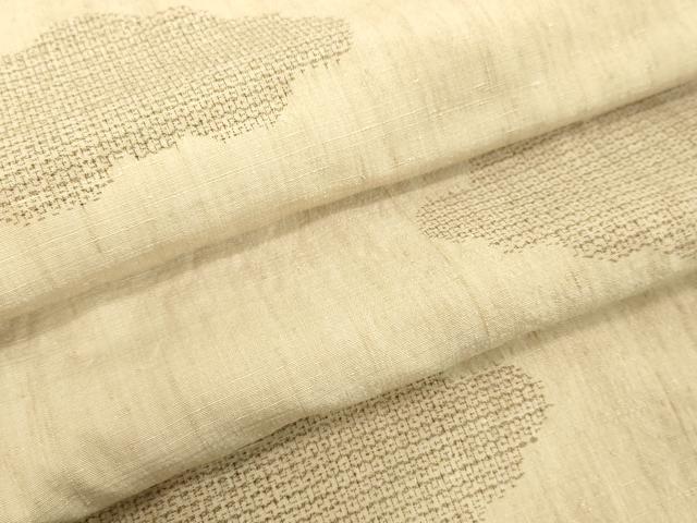 平和屋着物●本場結城紬　重要無形文化財　100亀甲　雲文　正絹　逸品　DAAV1437tw