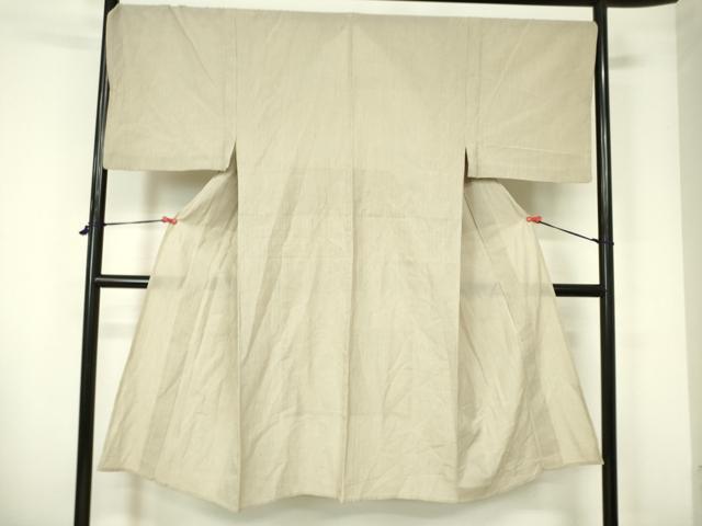 平和屋着物＊夏物　男性　織物の名産　近江ちぢみ　縞　綿麻　逸品　DAAX1141op