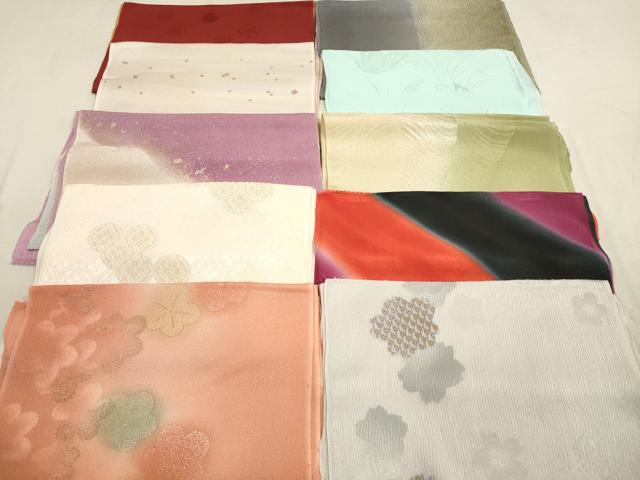 平和屋着物★和装小物　帯揚げ10枚セット　正絹　逸品　DAAV2452xg