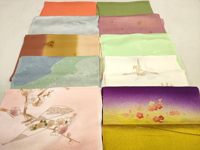 平和屋着物★和装小物　帯揚げ10枚セット　正絹　逸品　DAAV2459xg