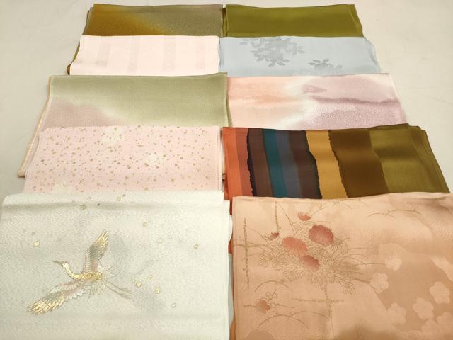 平和屋着物★和装小物　帯揚げ10枚セット　正絹　逸品　DAAV2472xg