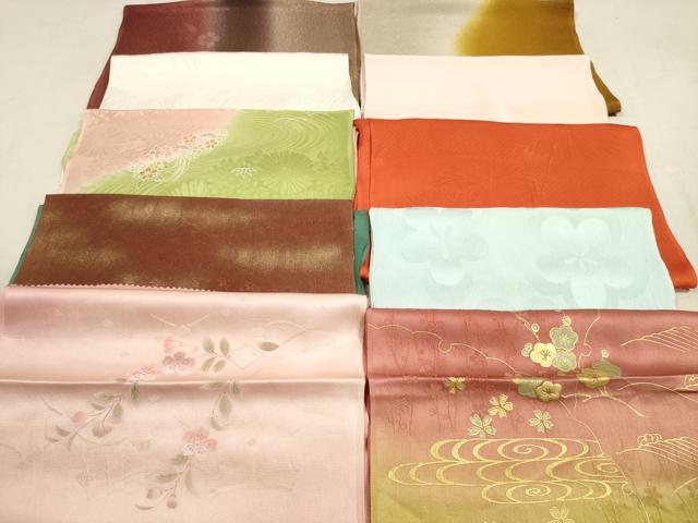 平和屋着物★和装小物　帯揚げ10枚セット　正絹　逸品　DAAV2476xg