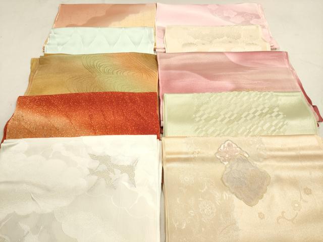 平和屋着物★和装小物　帯揚げ10枚セット　正絹　逸品　DAAV2483xg
