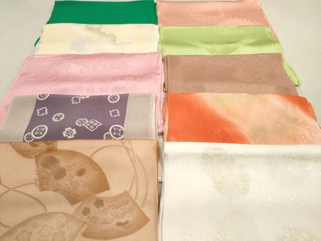 平和屋着物★和装小物　帯揚げ10枚セット　正絹　逸品　DAAV2484xg