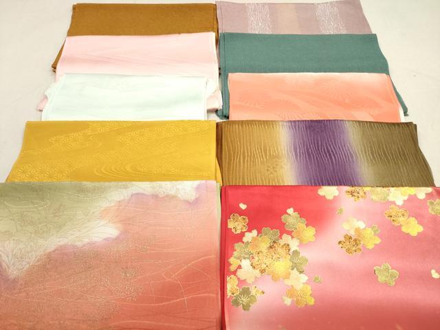 平和屋着物★和装小物　帯揚げ10枚セット　正絹　逸品　DAAV2486xg
