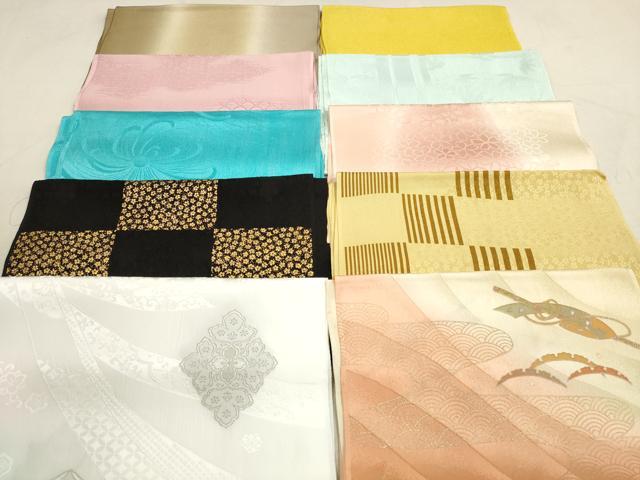 平和屋着物★和装小物　帯揚げ10枚セット　正絹　逸品　DAAV2487xg