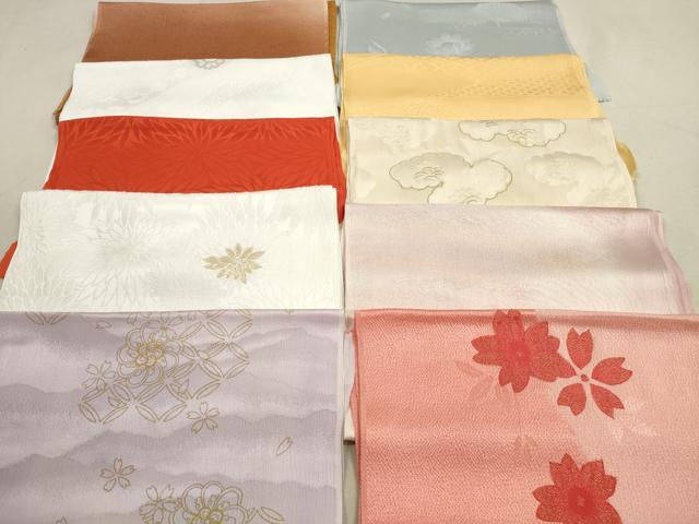 平和屋着物★和装小物　帯揚げ10枚セット　正絹　逸品　DAAV2490xg