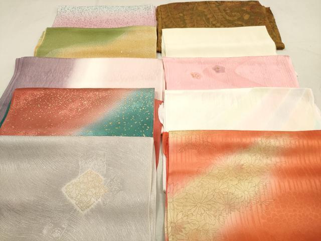 平和屋着物★和装小物　帯揚げ10枚セット　正絹　逸品　DAAV2494xg
