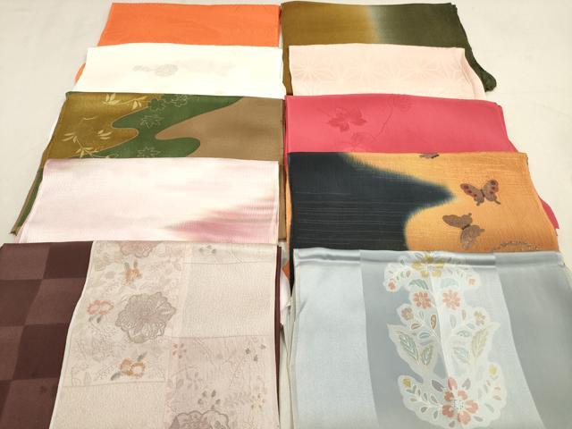 平和屋着物★和装小物　帯揚げ10枚セット　正絹　逸品　DAAV2495xg