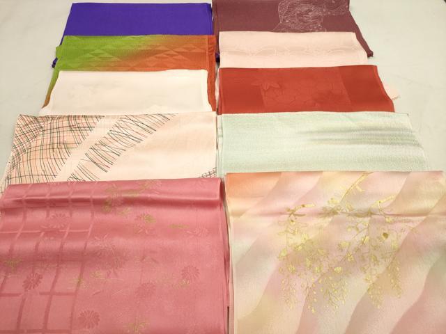 平和屋着物★和装小物　帯揚げ10枚セット　正絹　逸品　DAAV2497xg